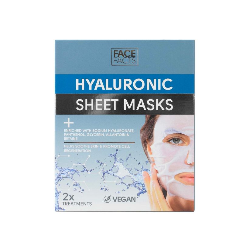 Face Facts Mascarillas Faciales De Ácido Hialurónico 919677